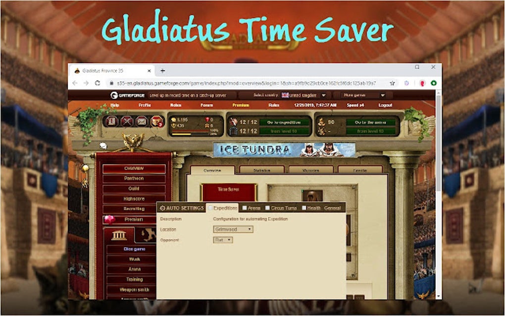 Gladiatus Time Saver for Google Chrome - Extension Download Gladiatus Time Saver for Google Chrome - Extension Download
