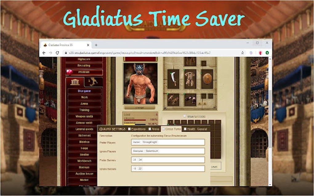 Gladiatus Time Saver for Google Chrome - Extension Download Gladiatus Time Saver for Google Chrome - Extension Download