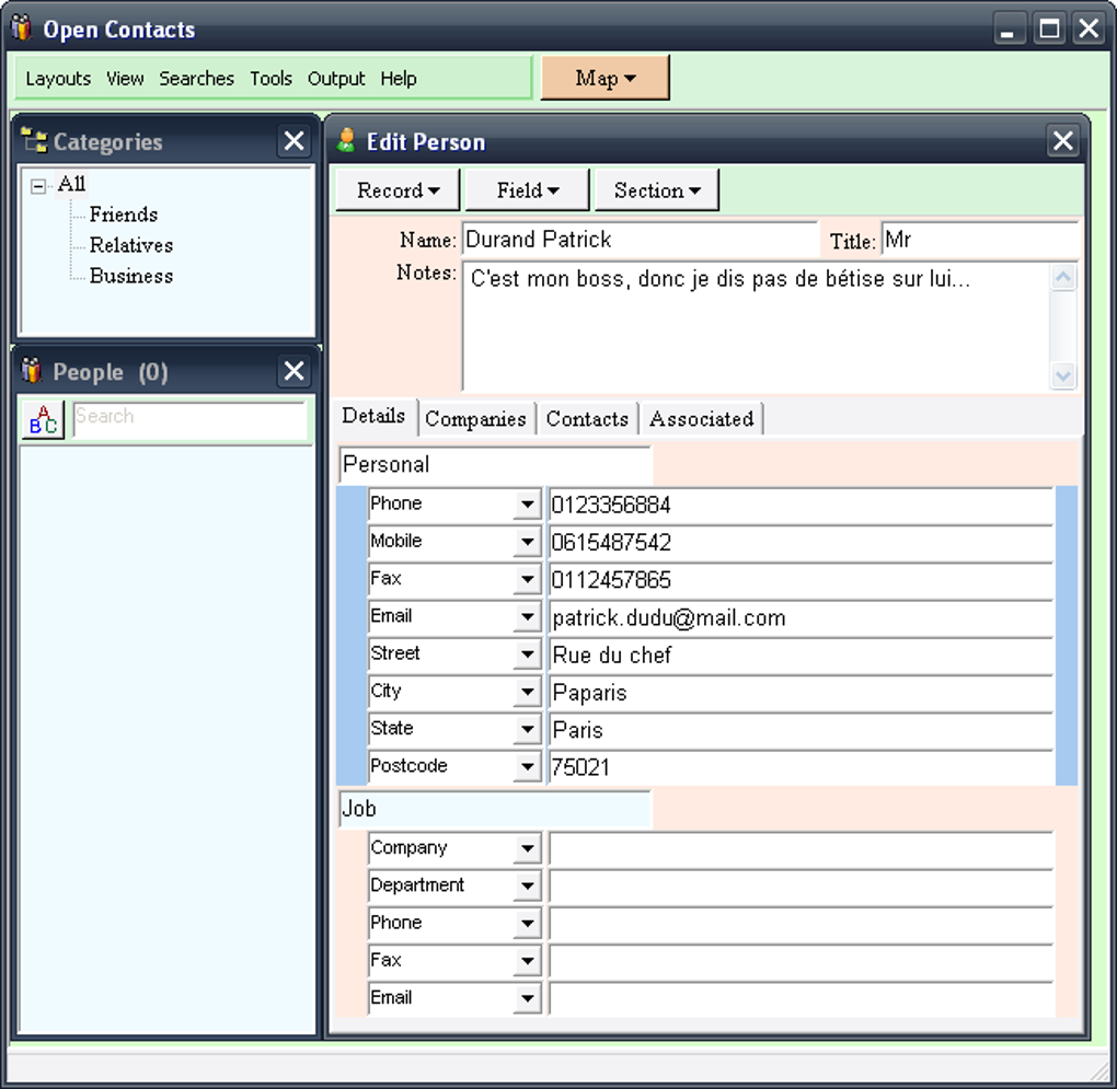 Open Contacts Portable - Download