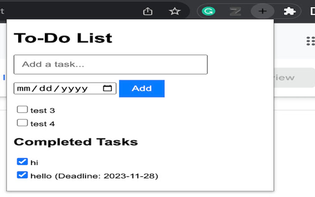 Simple To-Do List para Google Chrome - Extensión Descargar