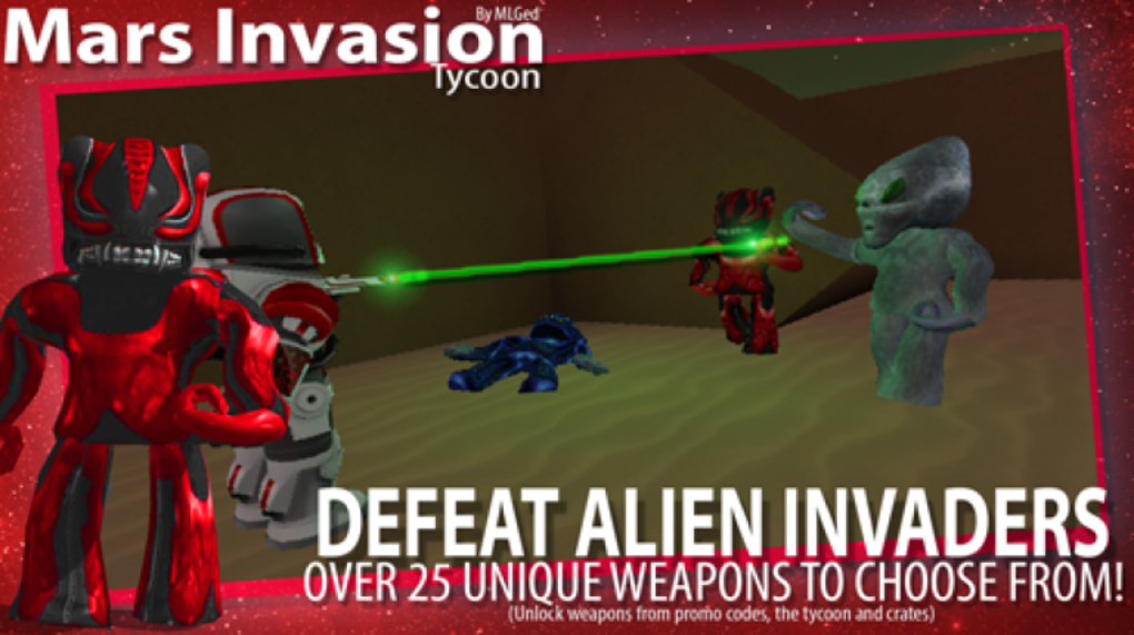 Mars Space Alien Invasion Tycoon para ROBLOX - Juego Descargar
