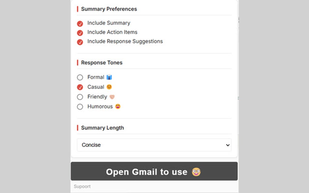 AI-Powered Email Summarizer Google Chrome 용 - 확장 프로그램 다운로드