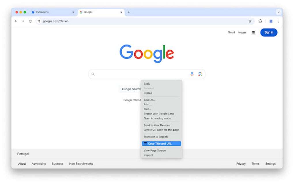 Copy Title and URL for Google Chrome - Extension Download