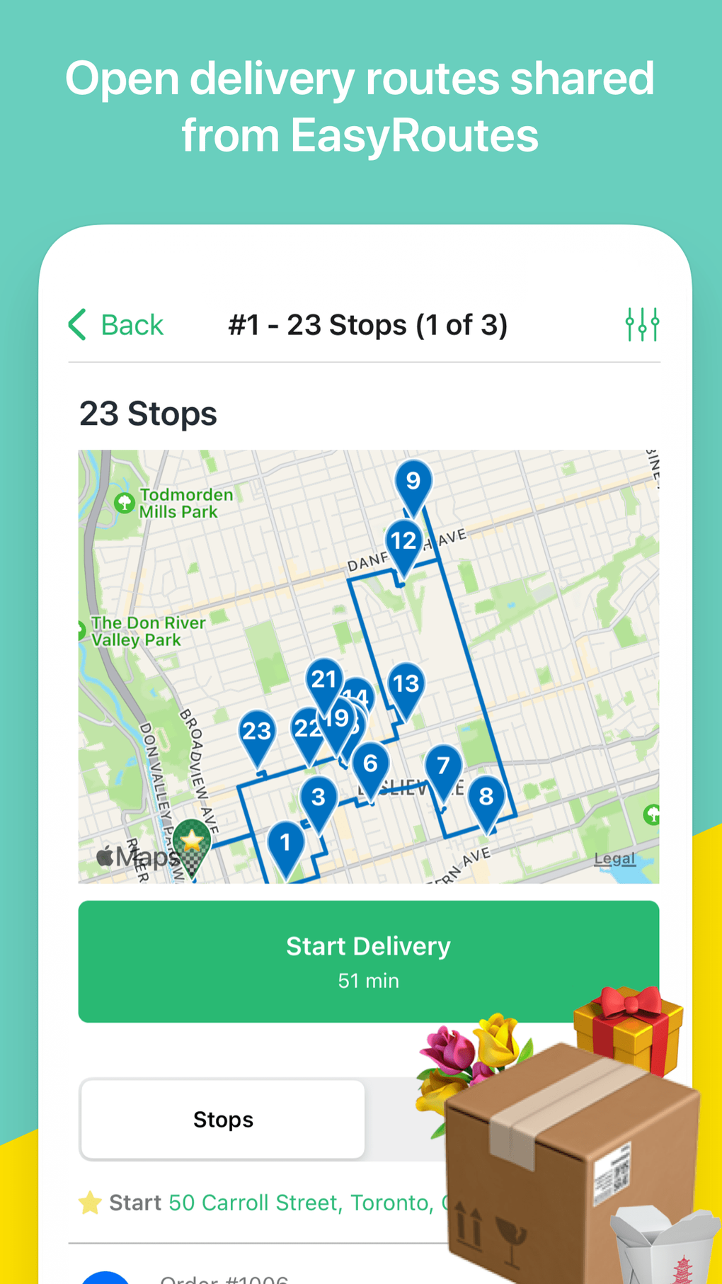 EasyRoutes Delivery Driver for iPhone - Download