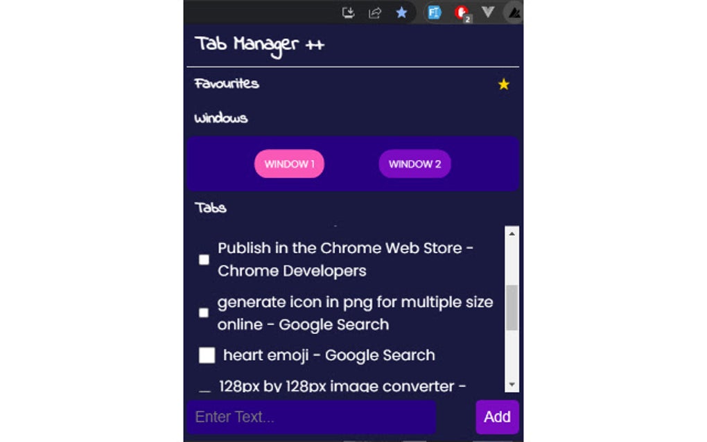 Tab Manager for Google Chrome - Extension Download