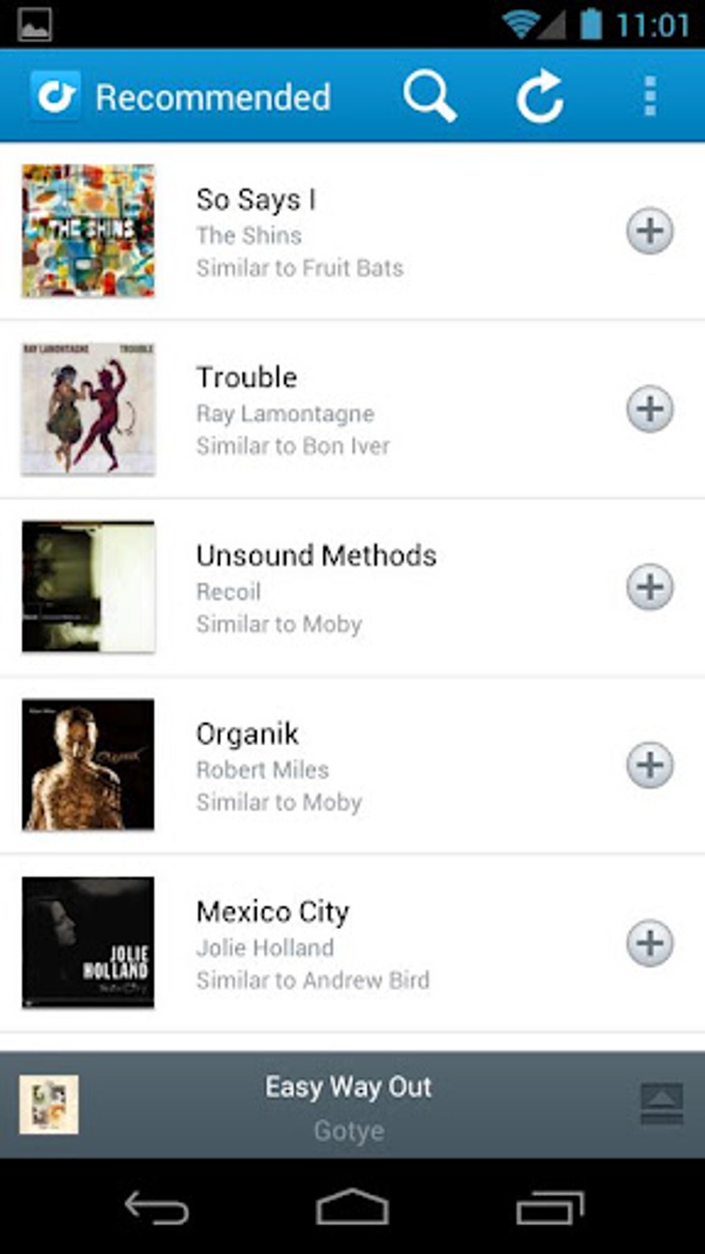 Rdio para Android - Descargar