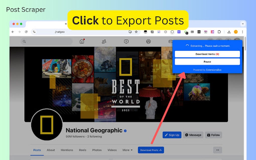 Post Scraper สำหรับ Google Chrome - ส่วนขยาย ดาวน์โหลด
