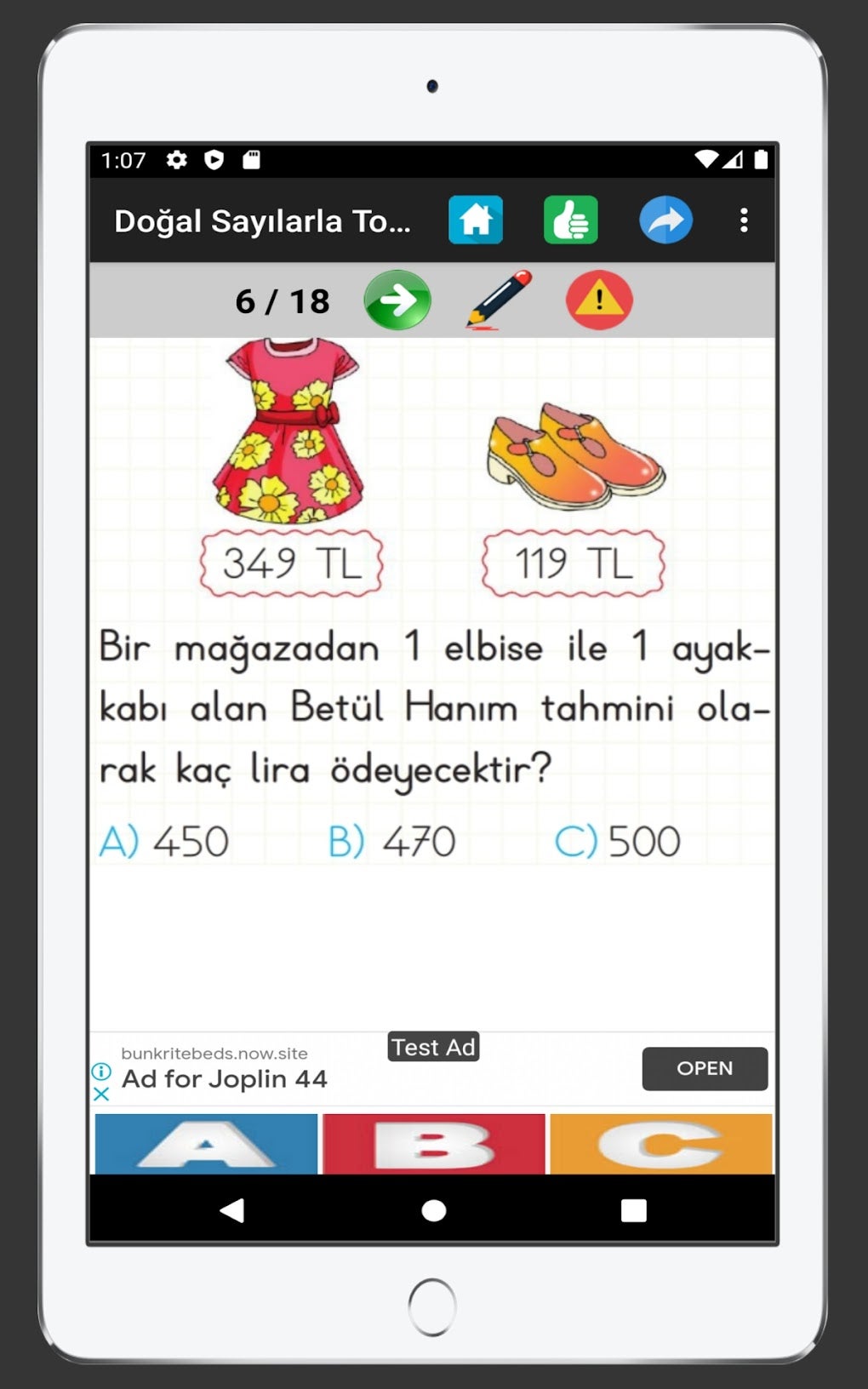Android 용 3. Sınıf Tüm Dersler Test Çöz - 다운로드