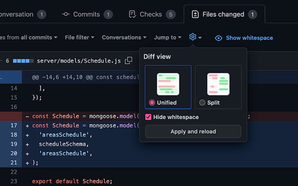 Github Whitespace Hider para Google Chrome - Extensión Descargar