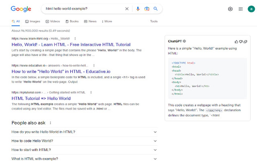 Search-GPT Google Chrome 용 - 확장 프로그램 다운로드