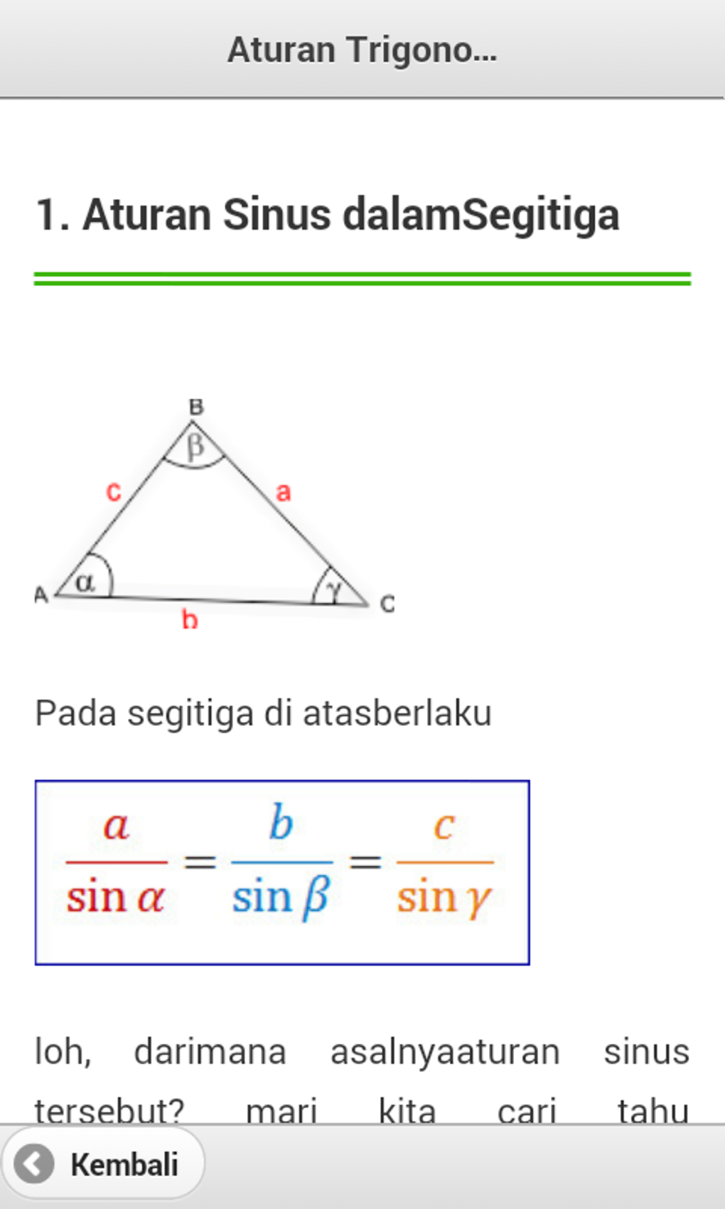 Rumus Matematika SD SMP SMA APK for Android - Download