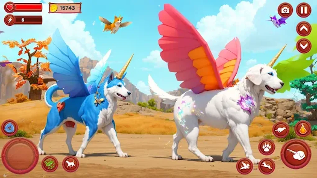Magical Flying Dog Life Sim 3D para Android - Descargar