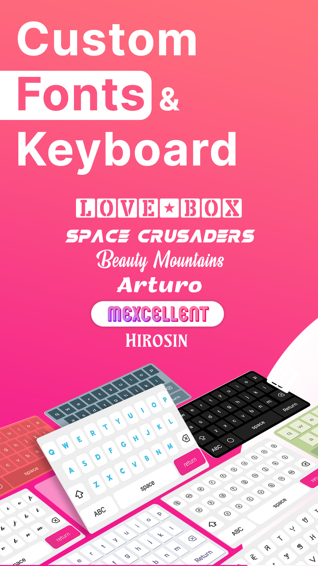 Fonts for iPhone: Keyboard Art (iPhone) - Descargar