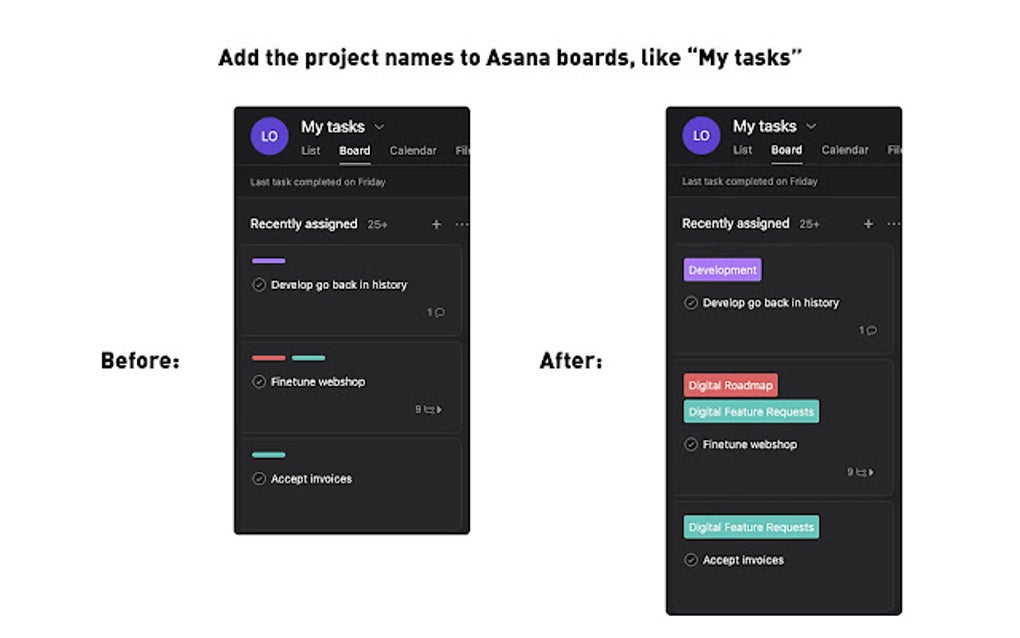 Asana display project name in boards for Google Chrome - Extension Download Asana display project name in boards for Google Chrome - Extension Download