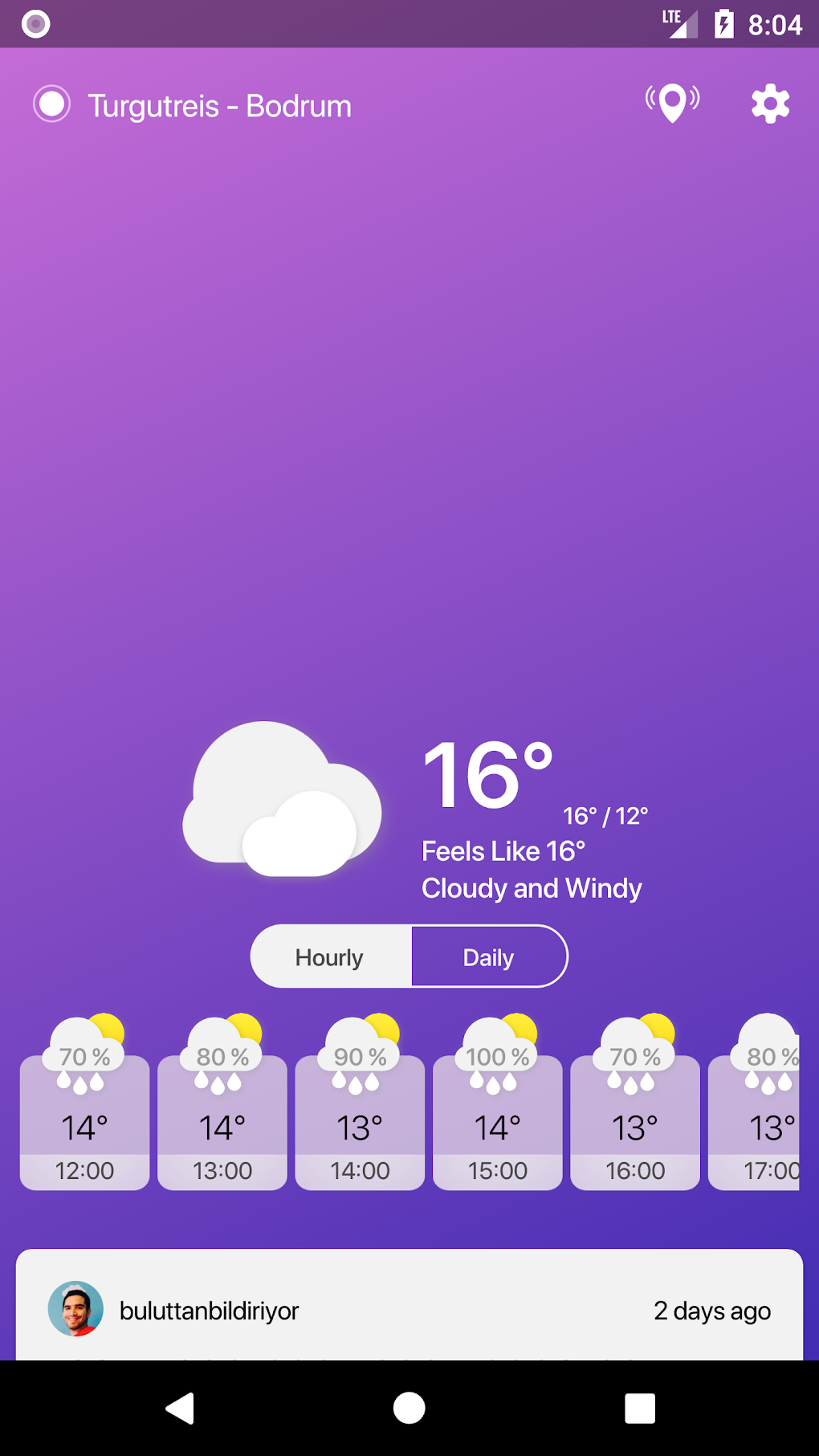 Buluttan - Weather of Turkey APK para Android - Descargar