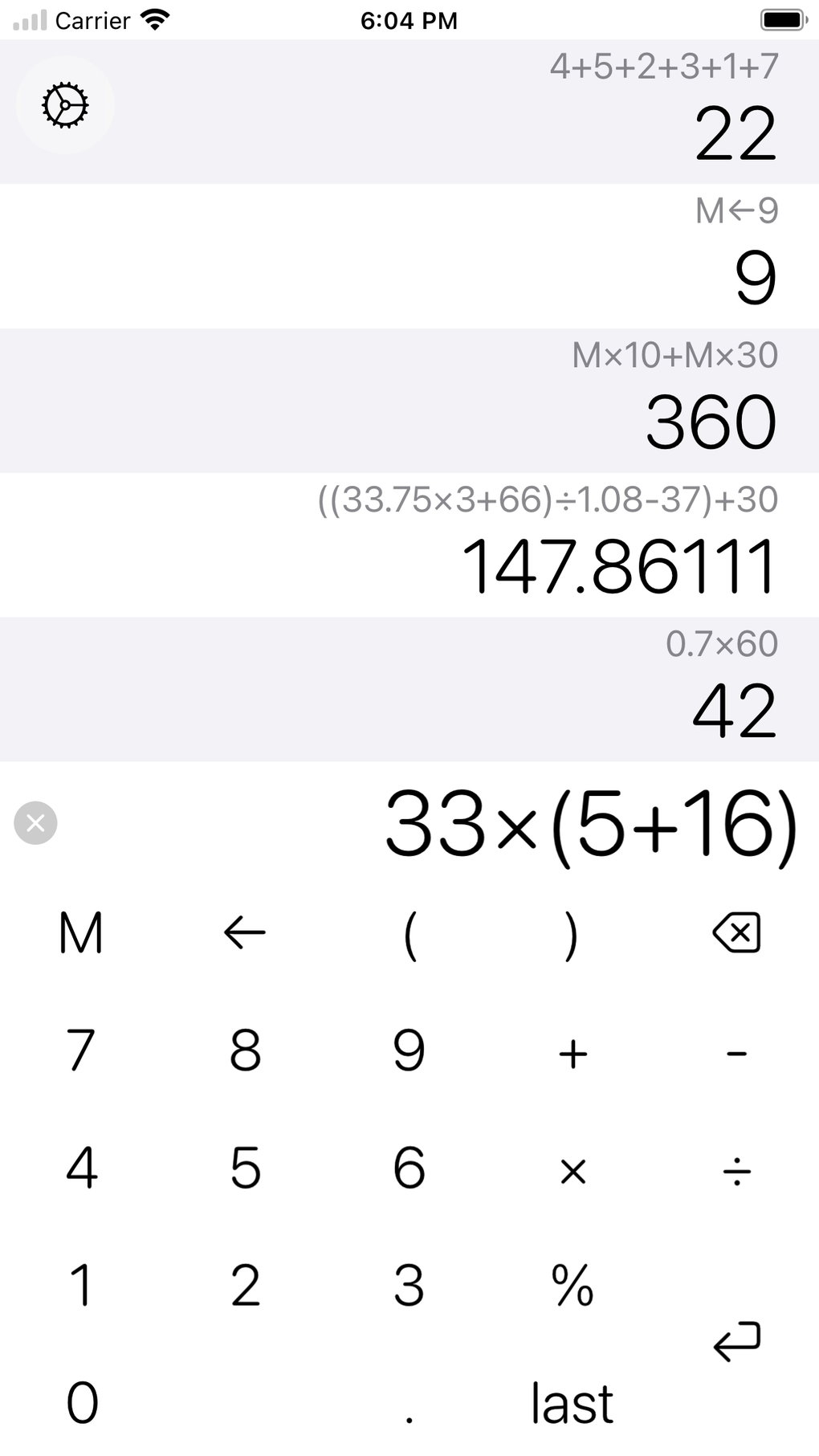 Calculator for iPhone - Download