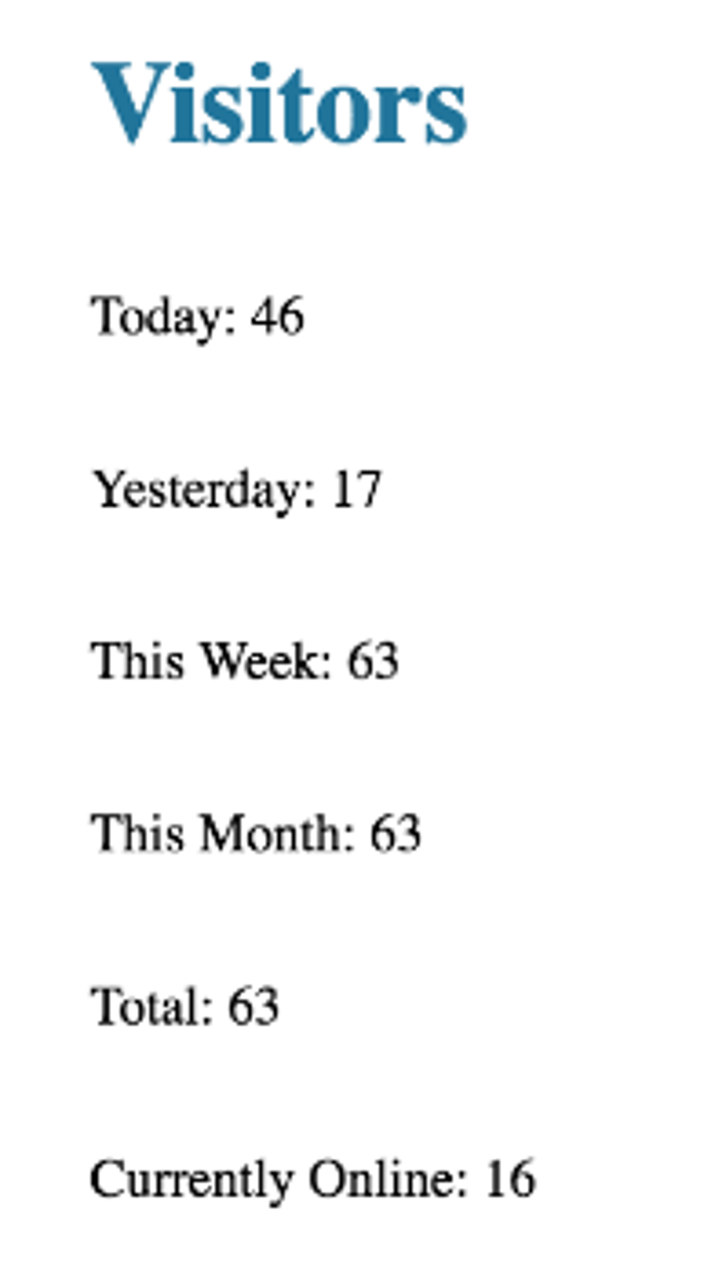 Simple Visitor Counter para WordPress - Descargar