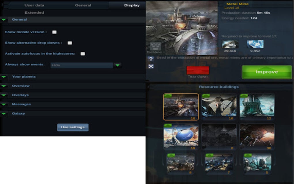 Ogame Mobile for Google Chrome - Extension Download
