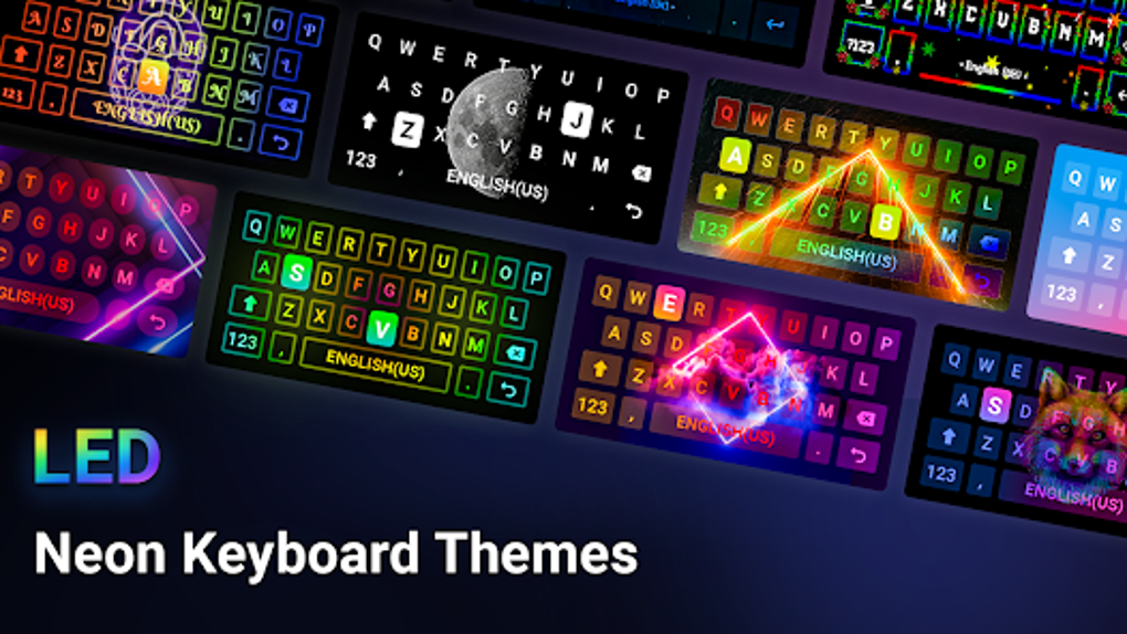 Neon LED Keyboard: RGB Emoji pour Android - Télécharger