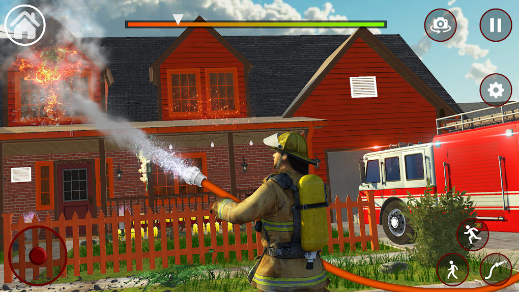 Real Firefighter Simulator: 3D Fire Fighter Games для Android — Скачать
