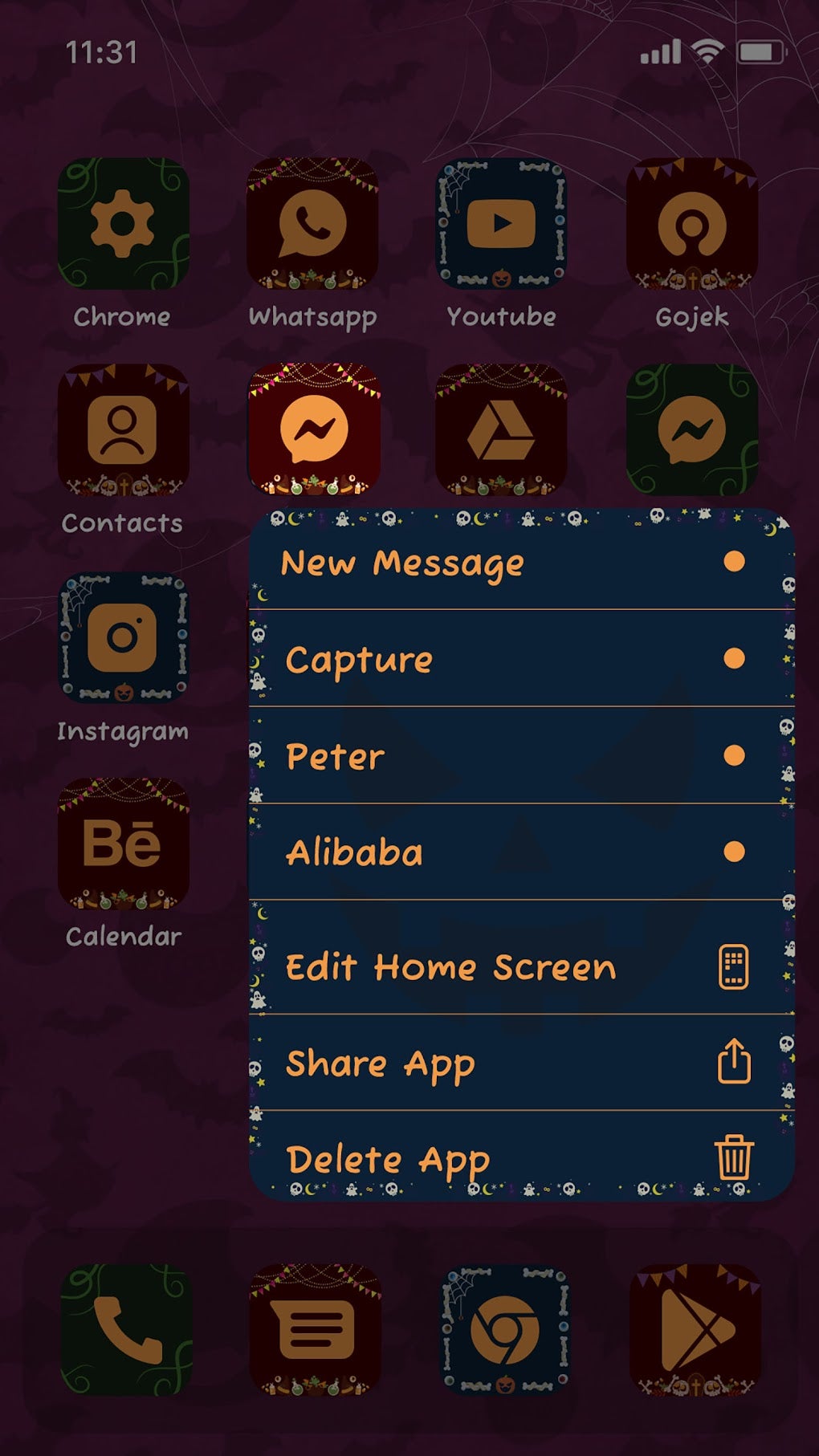 Wow Halloween Aesthetic Theme for Android - Download