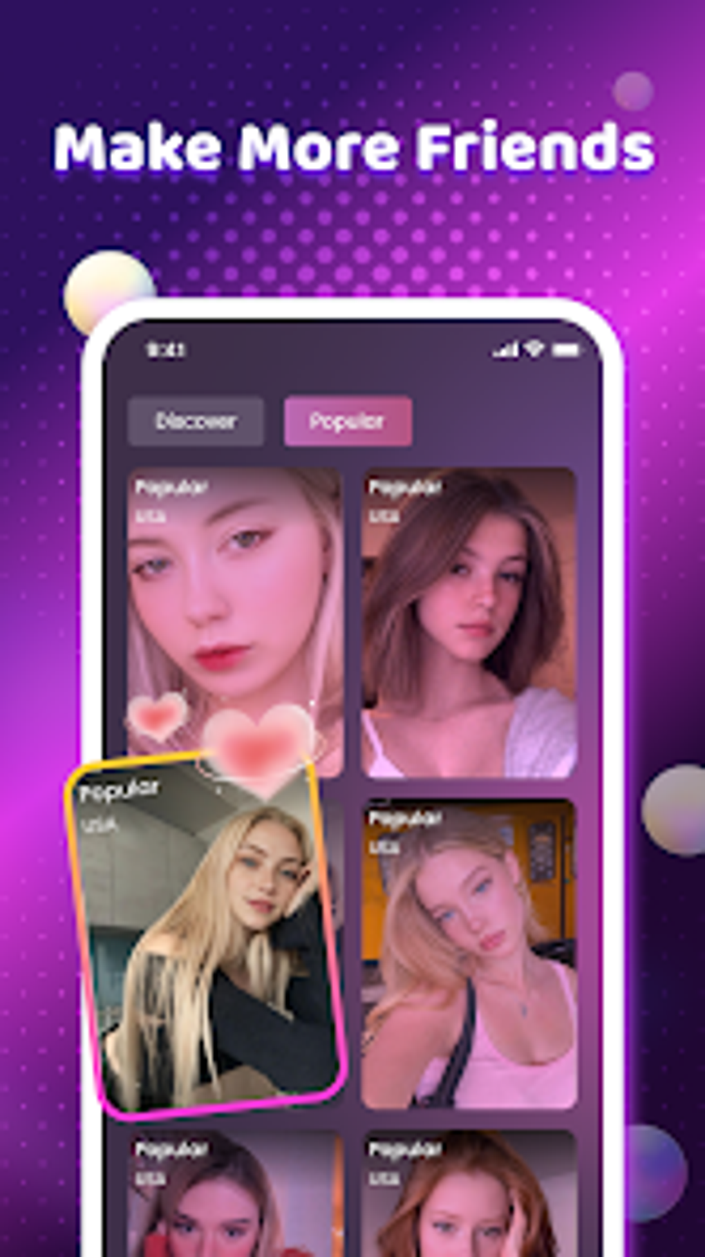 Huhne- 18 live video chat para Android - Descargar