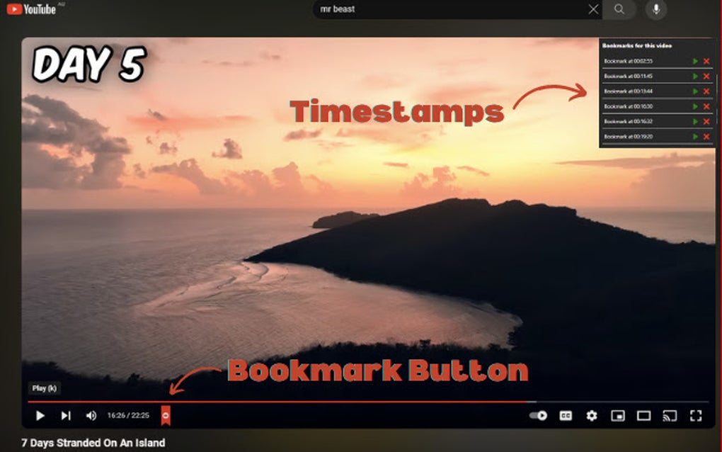YouTube Bookmarks para Google Chrome - Extensión Descargar