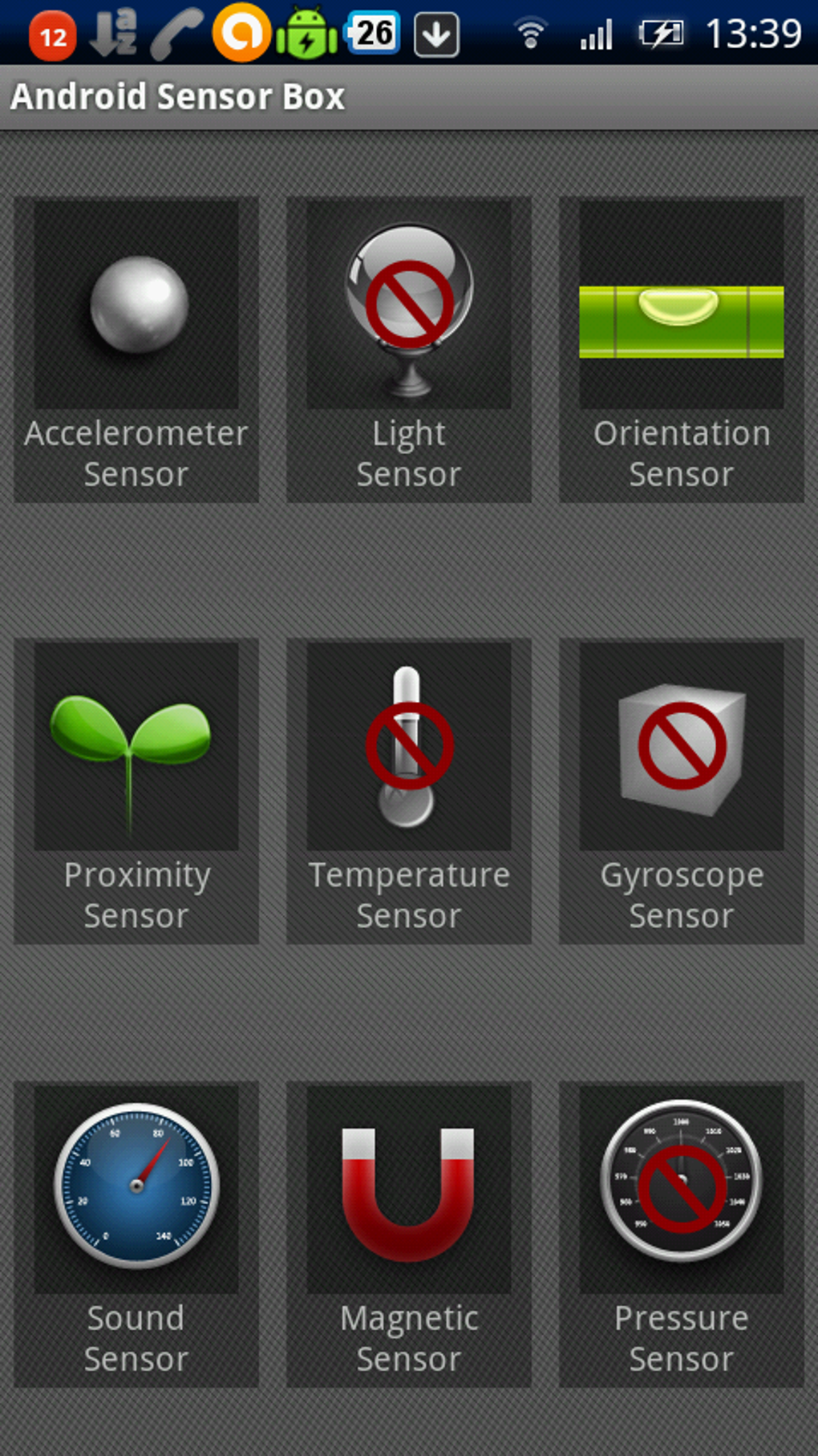 Sensor Box for Android (Android) - ダウンロード