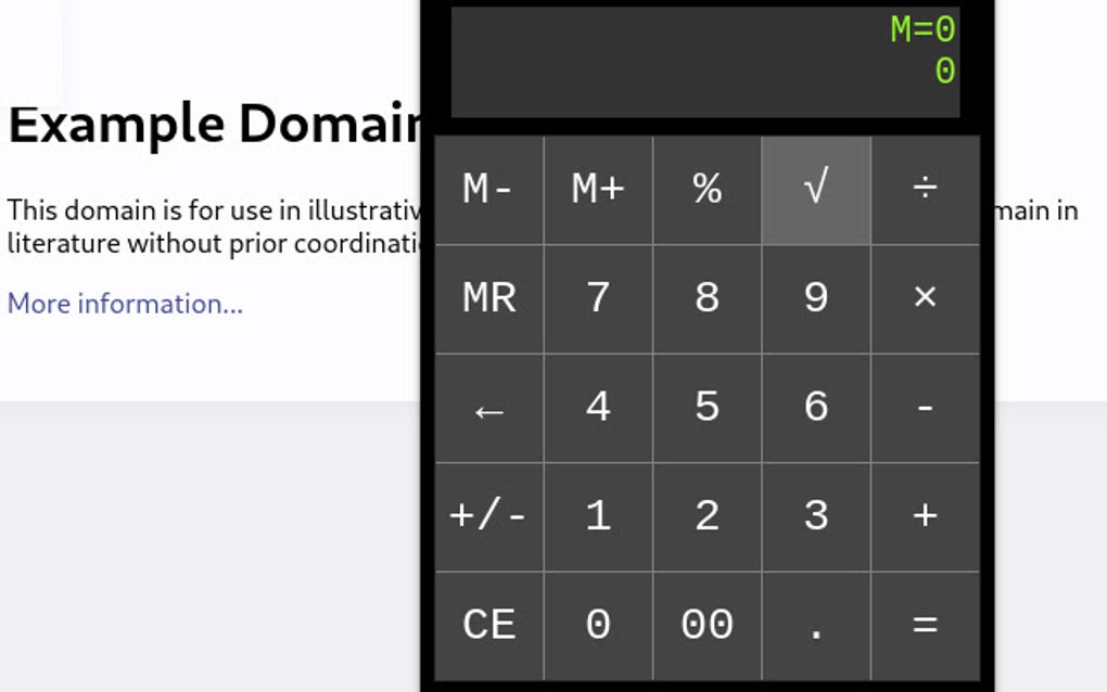 Browser calculator for Google Chrome - Extension Download