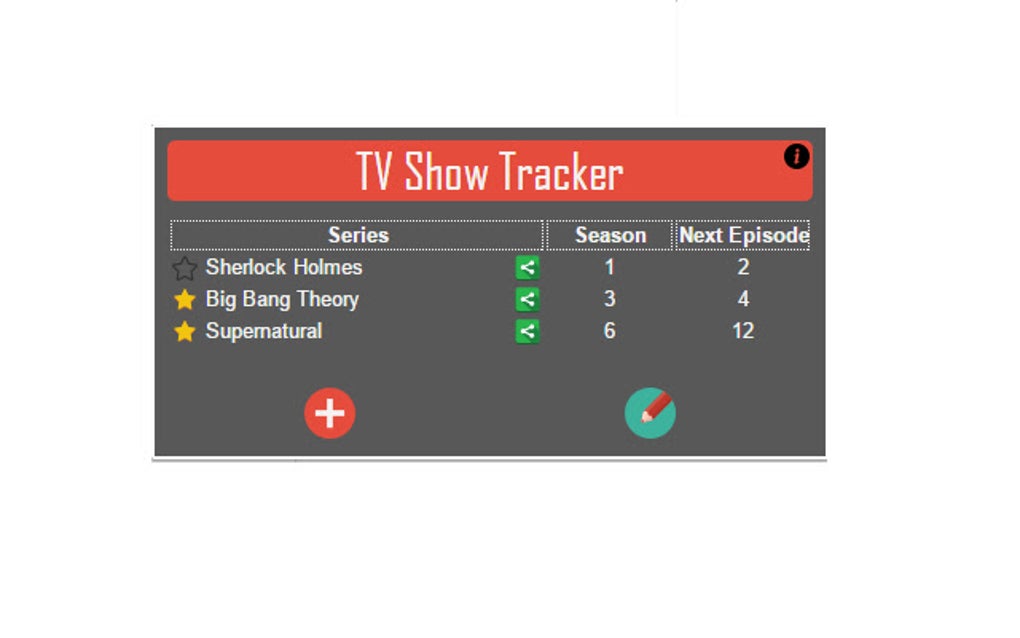 TV Show Tracker for Google Chrome - Extension Download