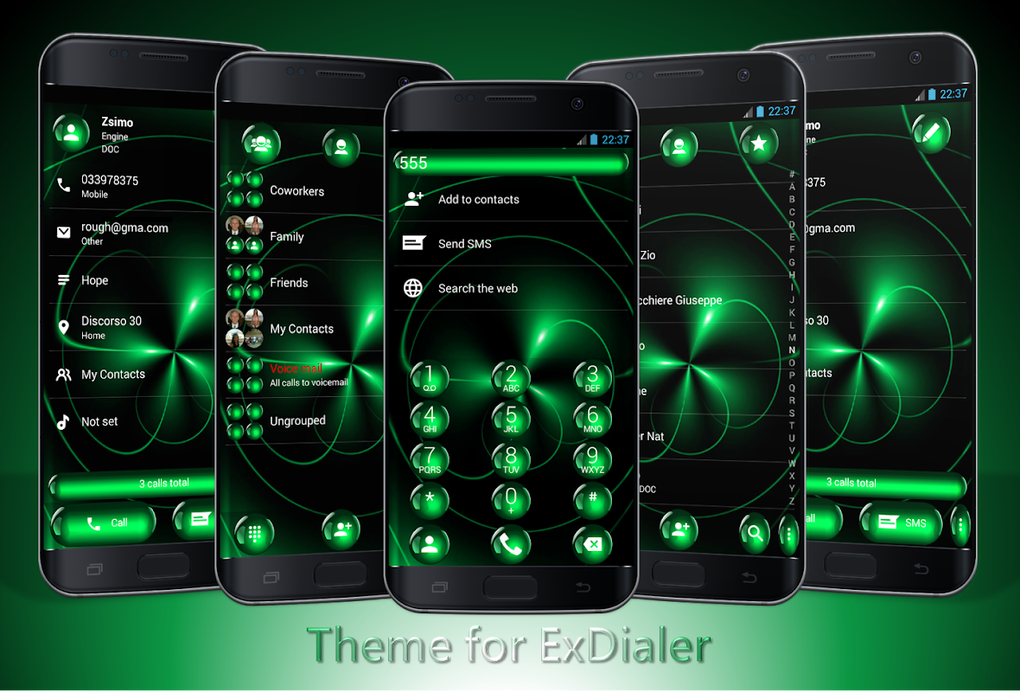 Dialer Theme Spheres Green APK para Android - Descargar