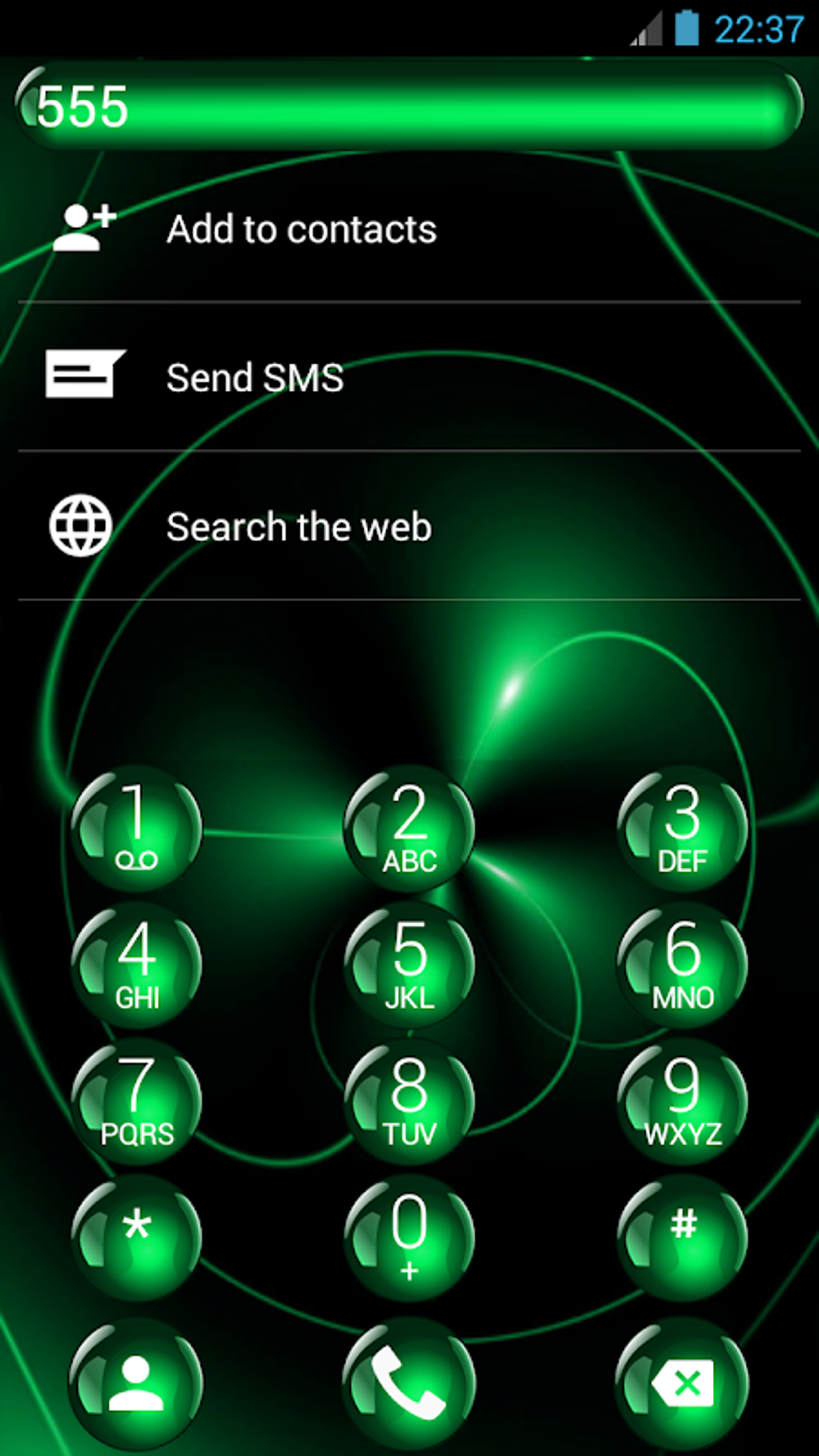 Dialer Theme Spheres Green APK para Android - Descargar