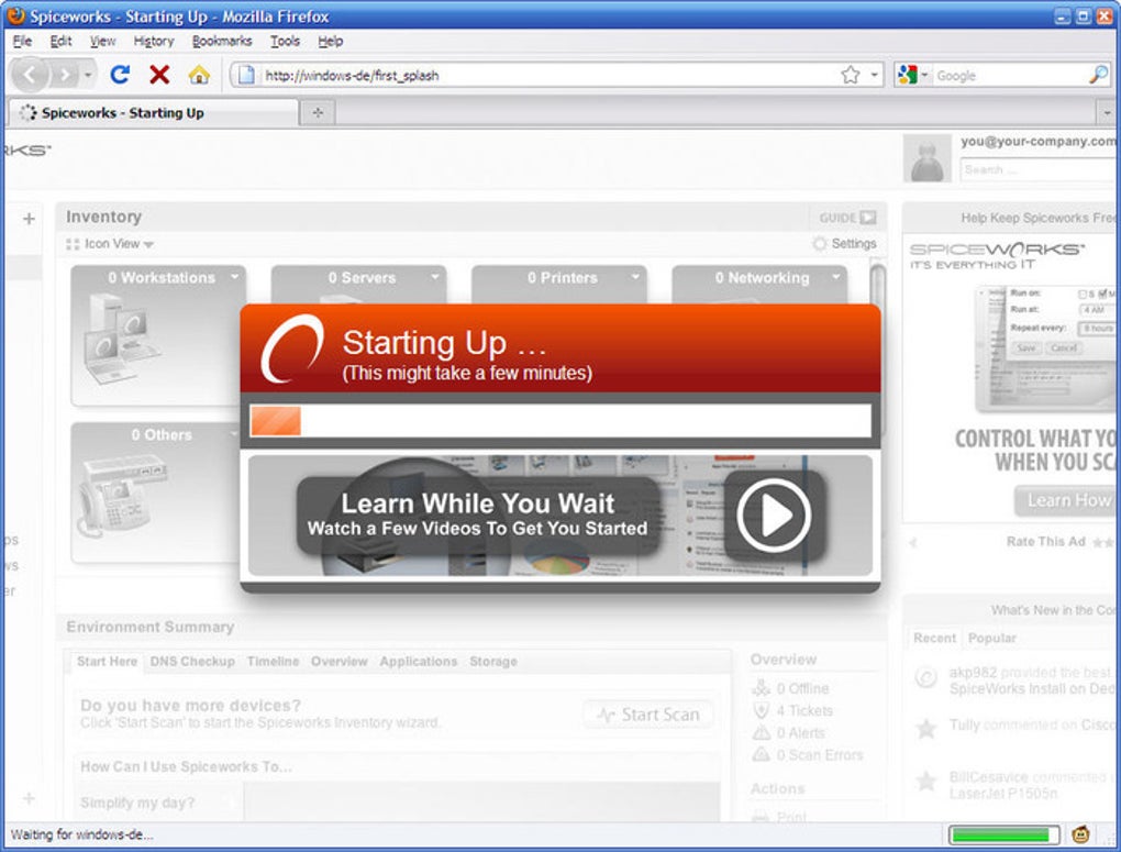 Spiceworks IT Management Software - Télécharger