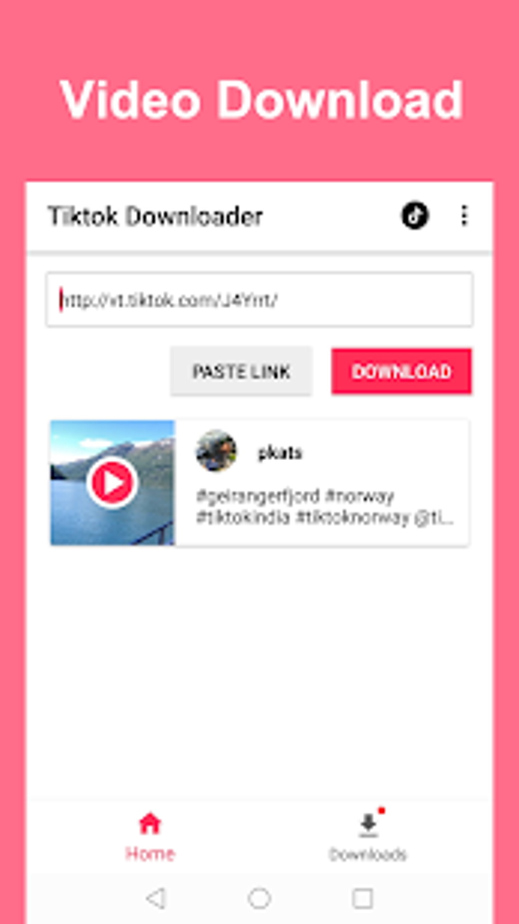 Video Downloader for Tiktok - No Watermark for Android - Download