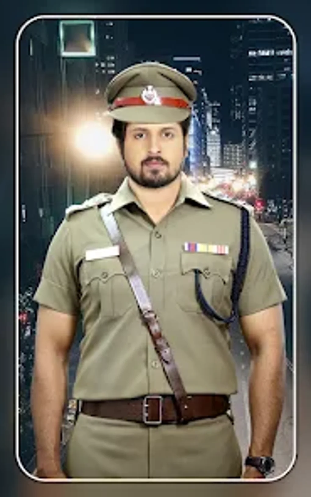 Men police suit photo editor for Android - Download