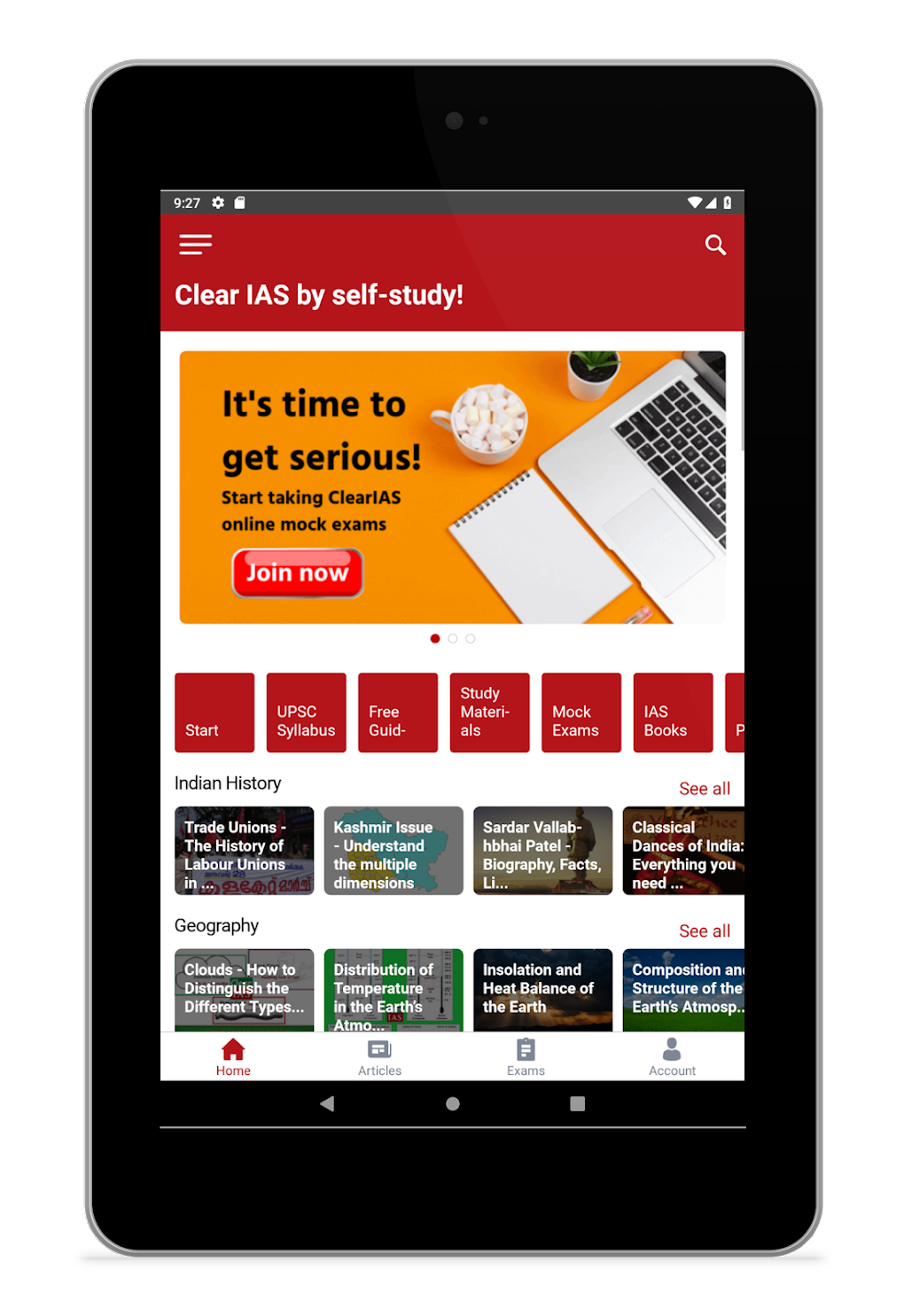 ClearIAS Learning App - UPSC IAS IPS Coaching para Android - Descargar