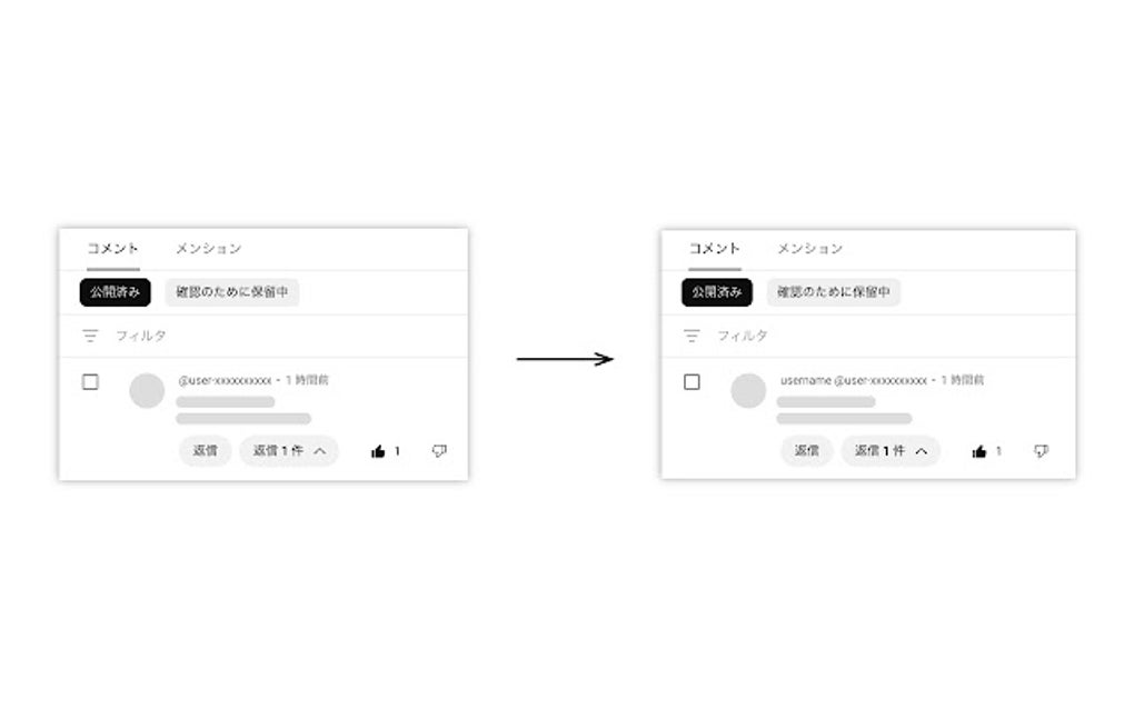 Return comment username for YouTube Studio Google Chrome 용 - 확장 프로그램 다운로드
