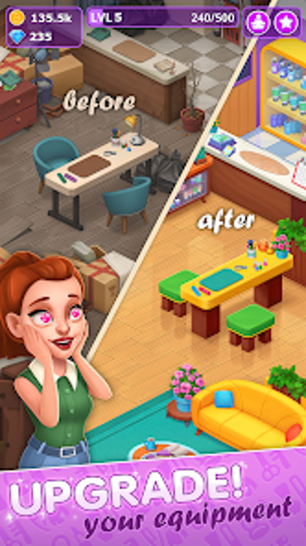 Beauty Tycoon: Hollywood Story cho Android - Tải về