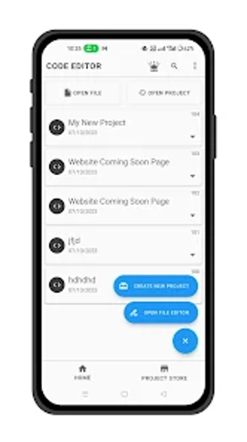 Android I in Code Editor HTML CSS JS ndir
