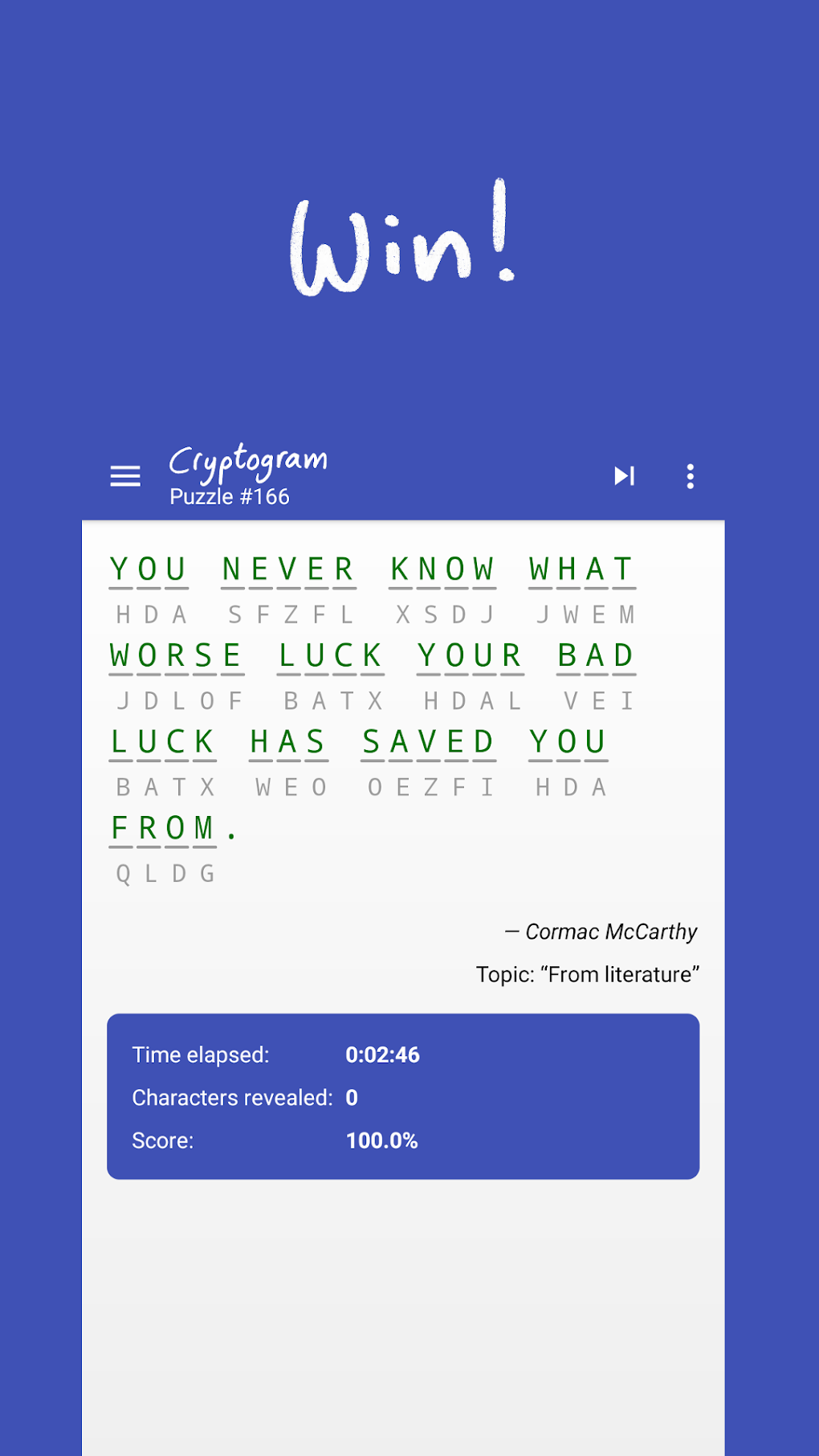 Cryptogram - puzzle quotes APK for Android - Download