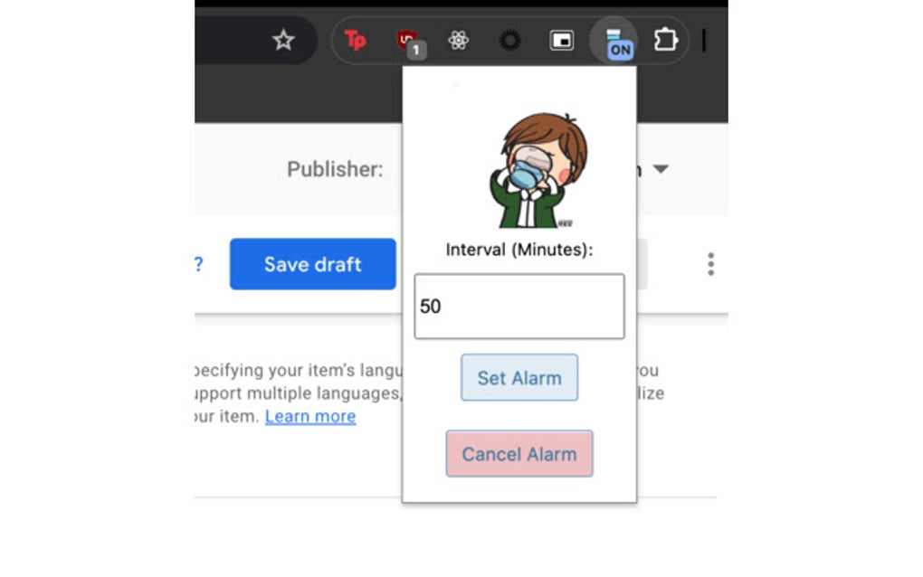 Hydration Reminder Google Chrome 용 - 확장 프로그램 다운로드