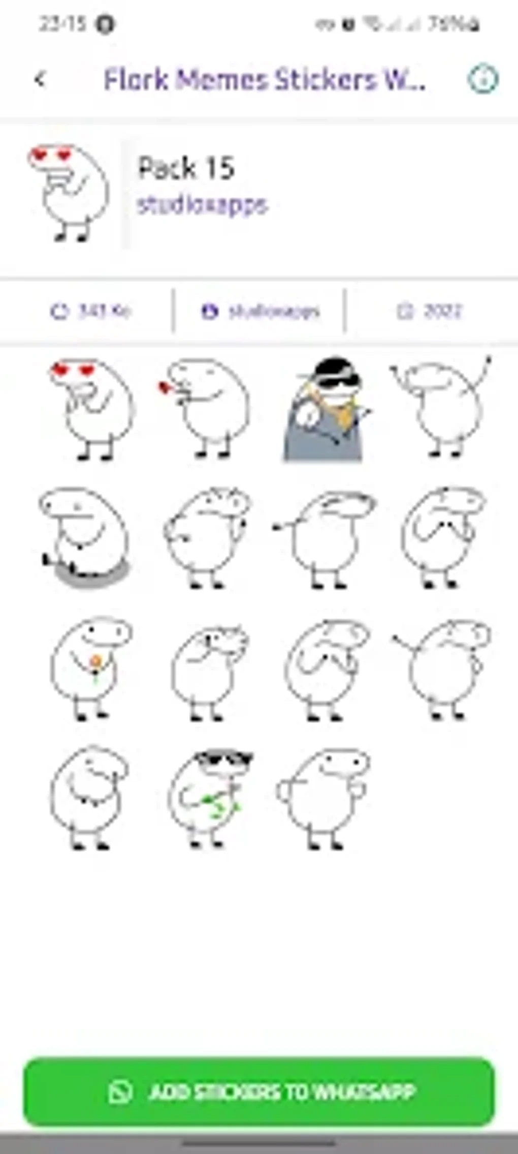 Flork Memes Stickers WASticker для Android — Скачать
