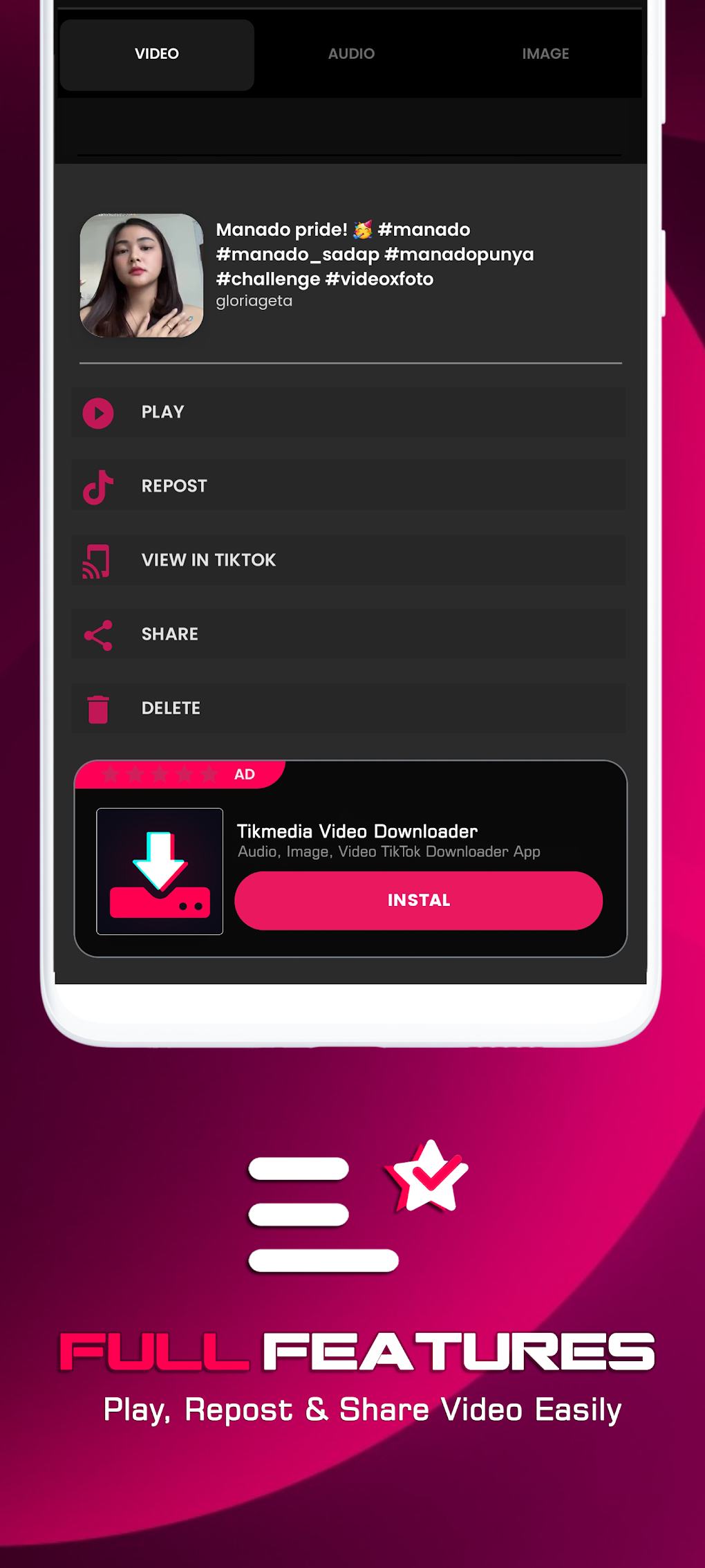 Video Downloader For Tiktok para Android - Descargar