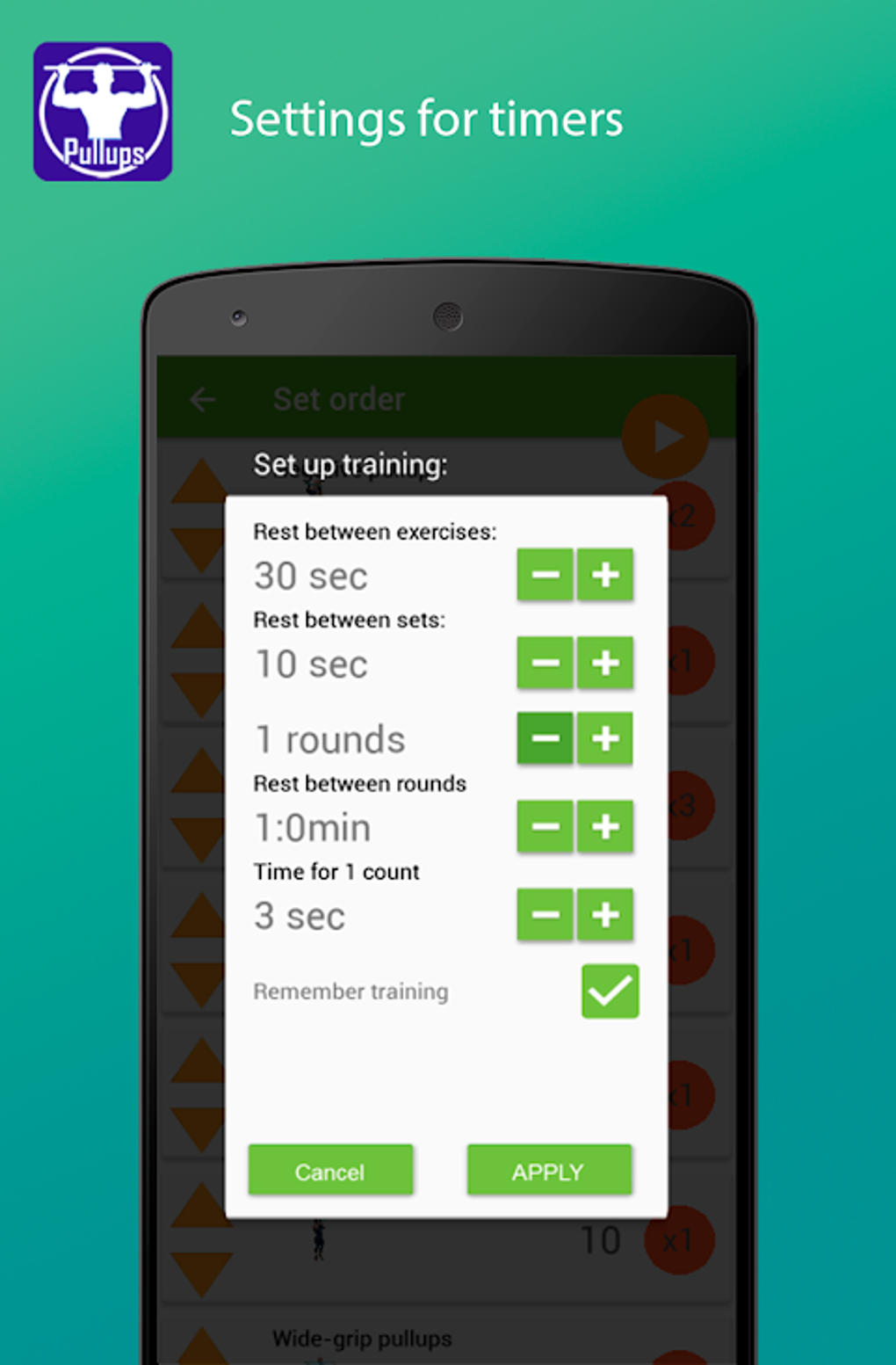 Pullups my workout APK for Android - Download