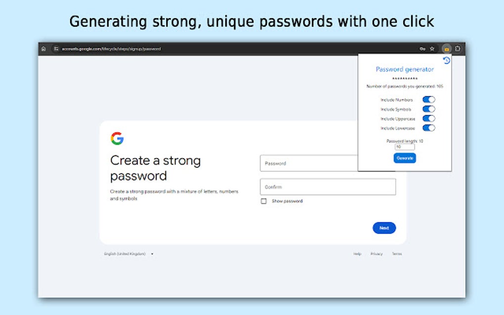 Generate Password for Google Chrome - Extension Download Generate Password for Google Chrome - Extension Download