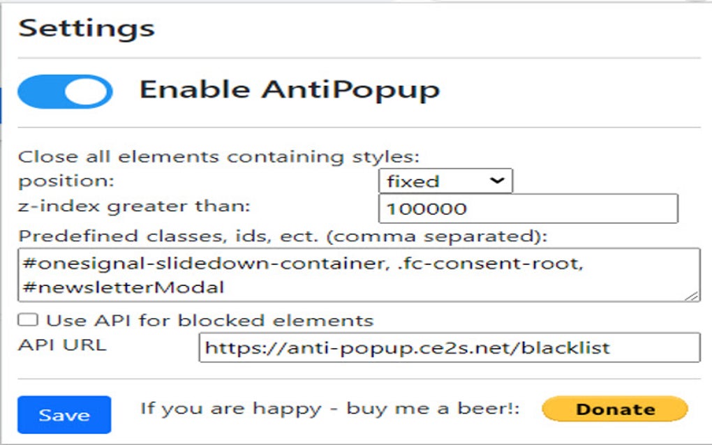 Anti Popup for Google Chrome - Extension Download
