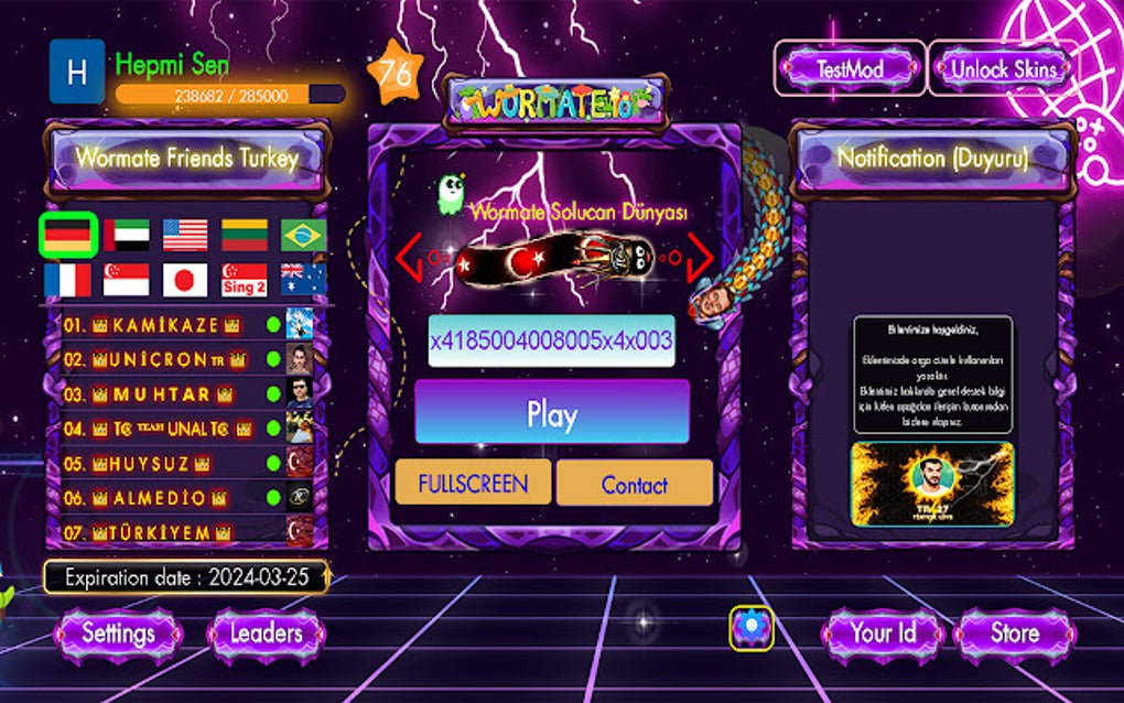 Wormate Friends Turkey para Google Chrome - Extensión Descargar