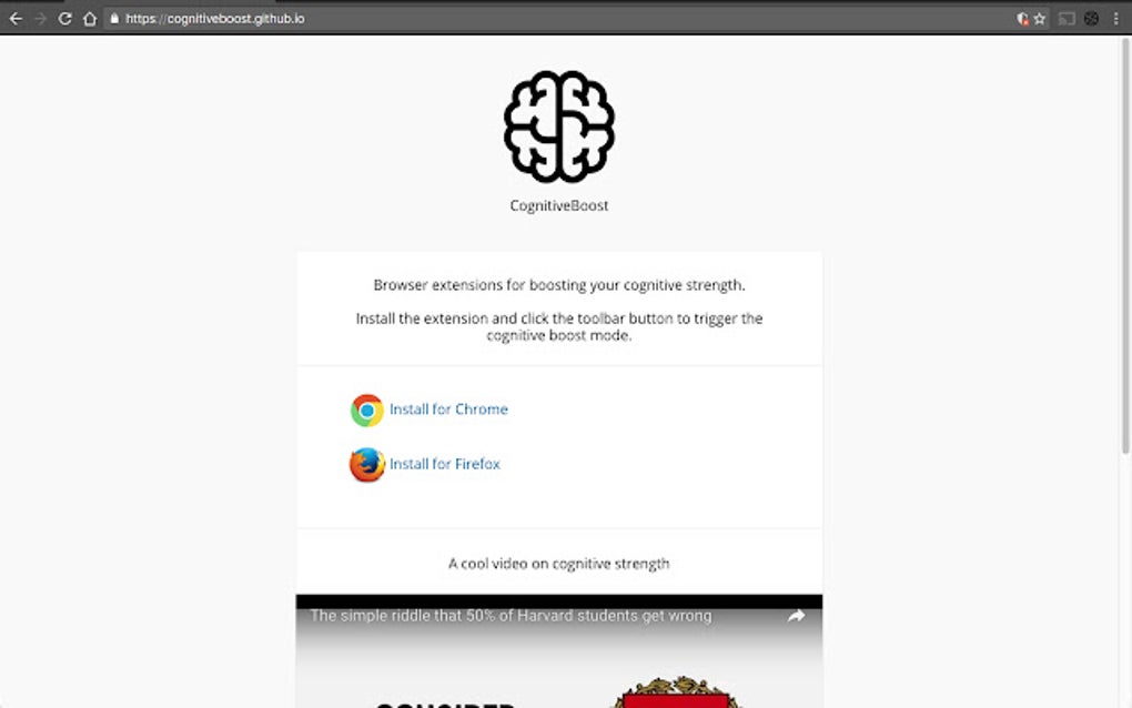 CognitiveBoost Extension for Google Chrome - Extension Download
