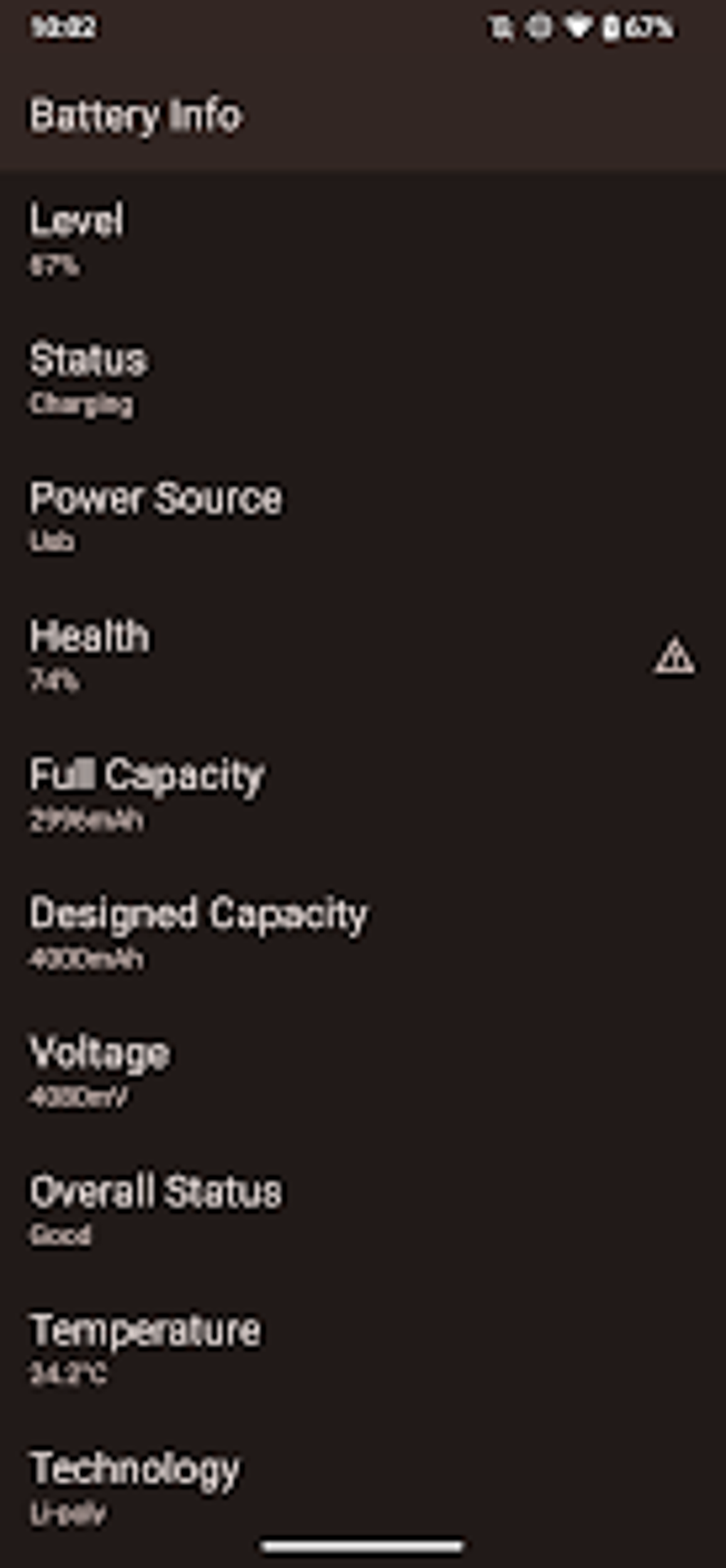 Battery Info para Android - Descargar