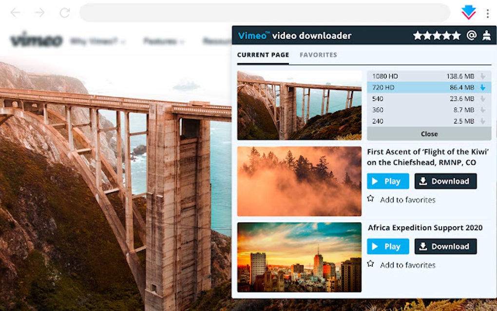 ImDV | Downloader for Vimeo para Google Chrome - Extensión Descargar